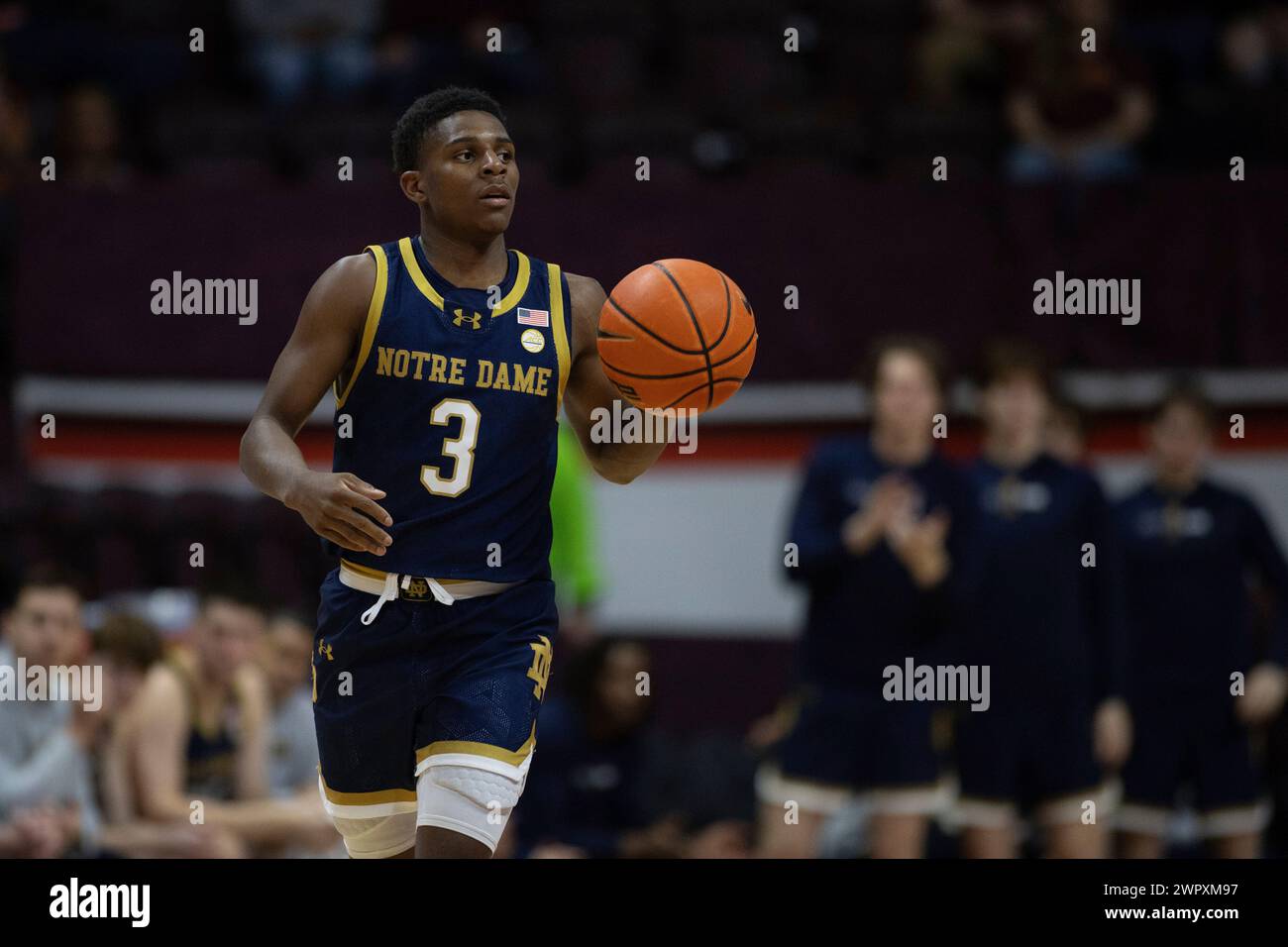 March 9, 2024: Notre Dame Fighting Irish guard Markus Burton (3 ...