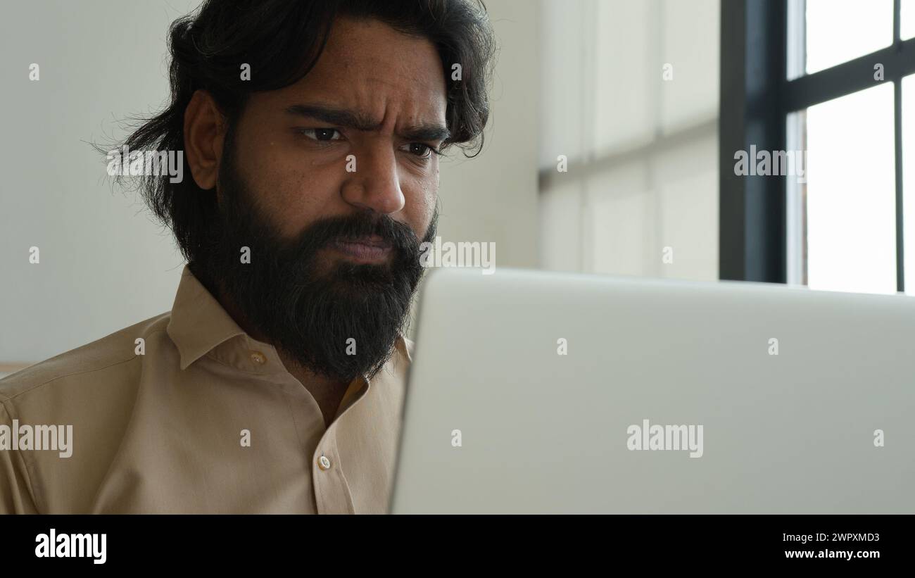 Concerned disappointed arabian indian businessman hi-res stock ...