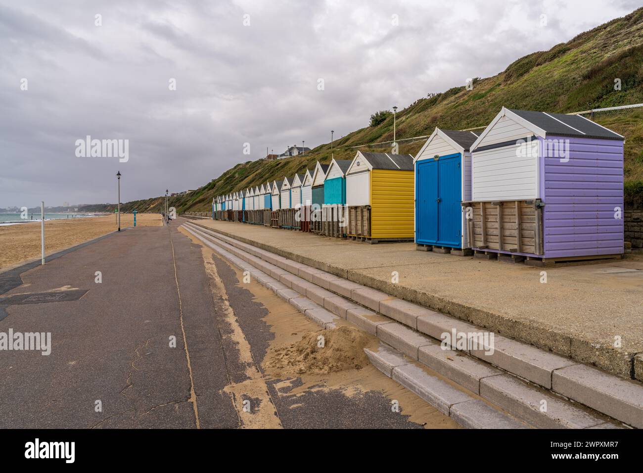 Southbourne, Dorset, England, UK - September 27, 2022: Beach Huts on ...