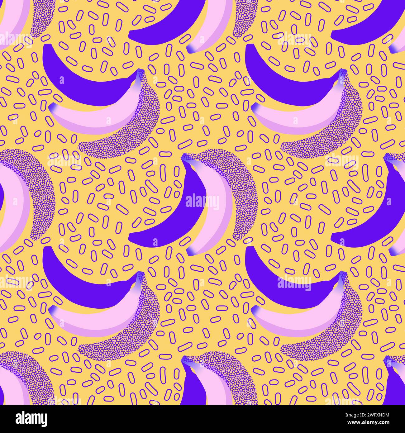 Summer print with fruit seamless abstract banana pattern for fabrics ...