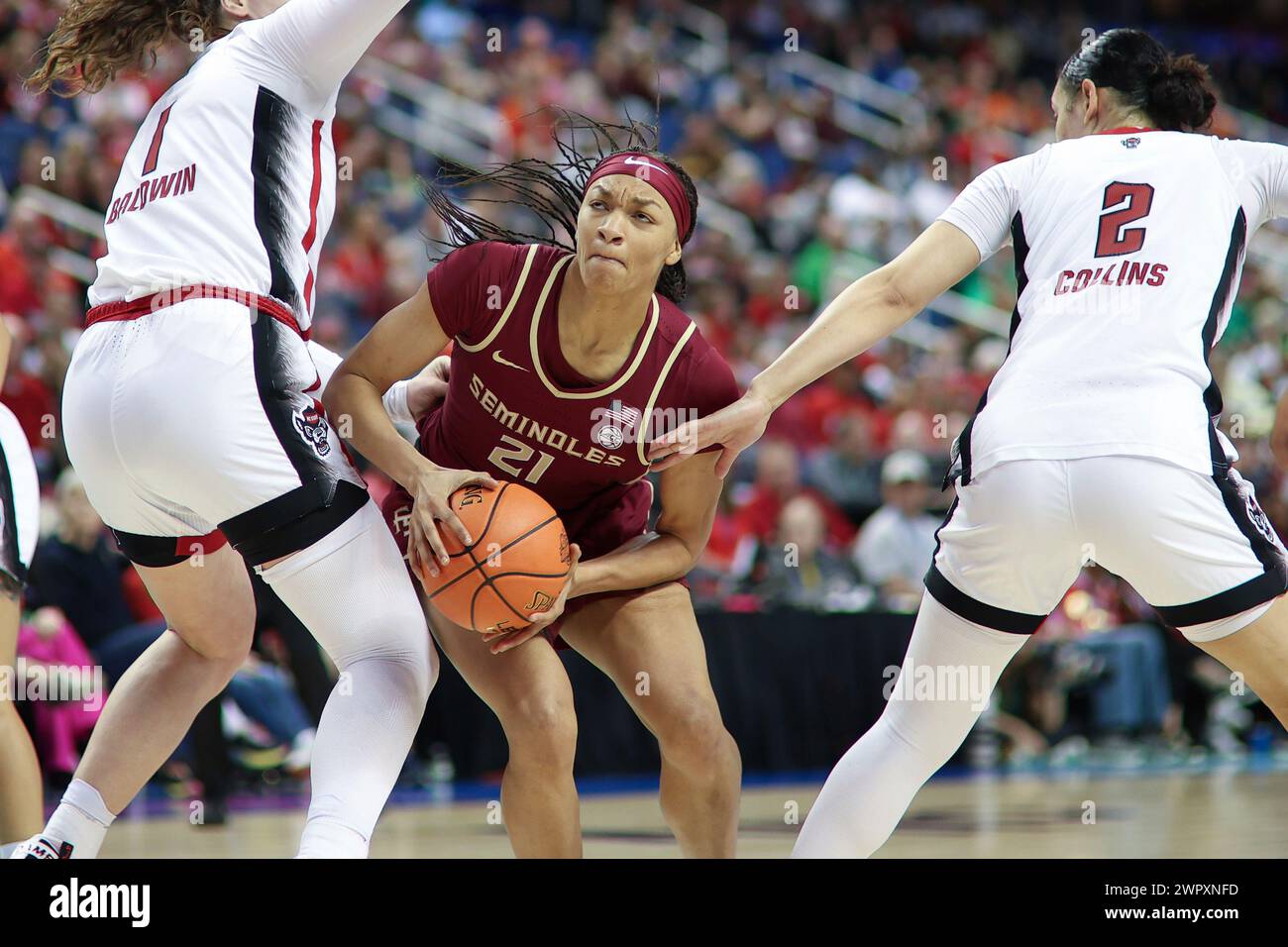 ,GREENSBORO, NC - MARCH 08: Florida State Seminoles forward Makayla ...