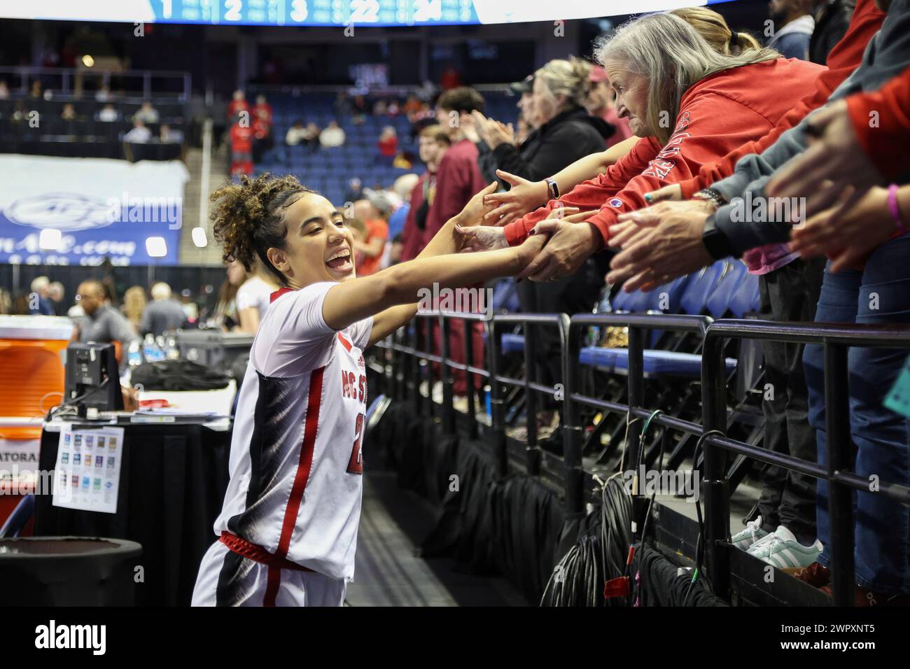 GREENSBORO, NC - MARCH 08: NC State Wolfpack guard Madison Hayes (21 ...