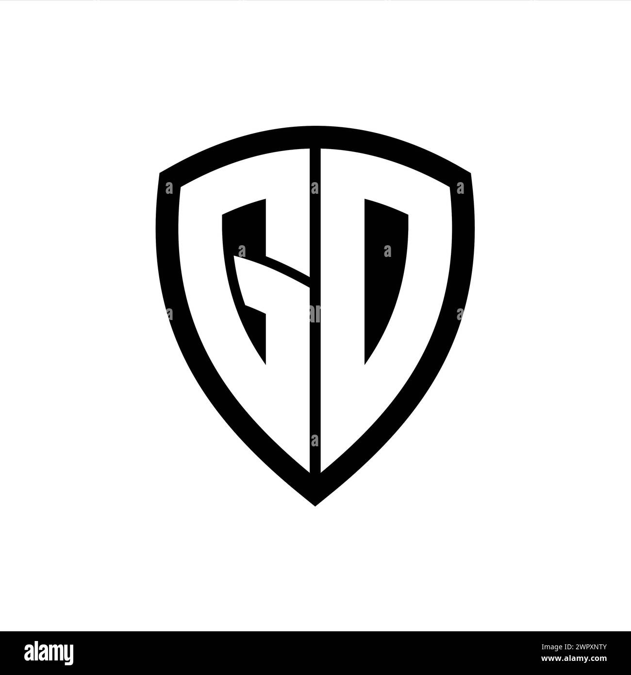 Gd logo design Black and White Stock Photos & Images - Alamy