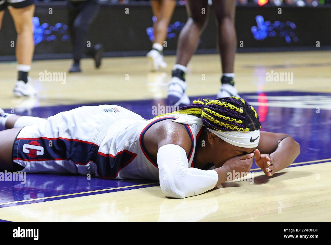 UNCASVILLE, CT - MARCH 09: UConn Huskies forward Aaliyah Edwards (3 ...