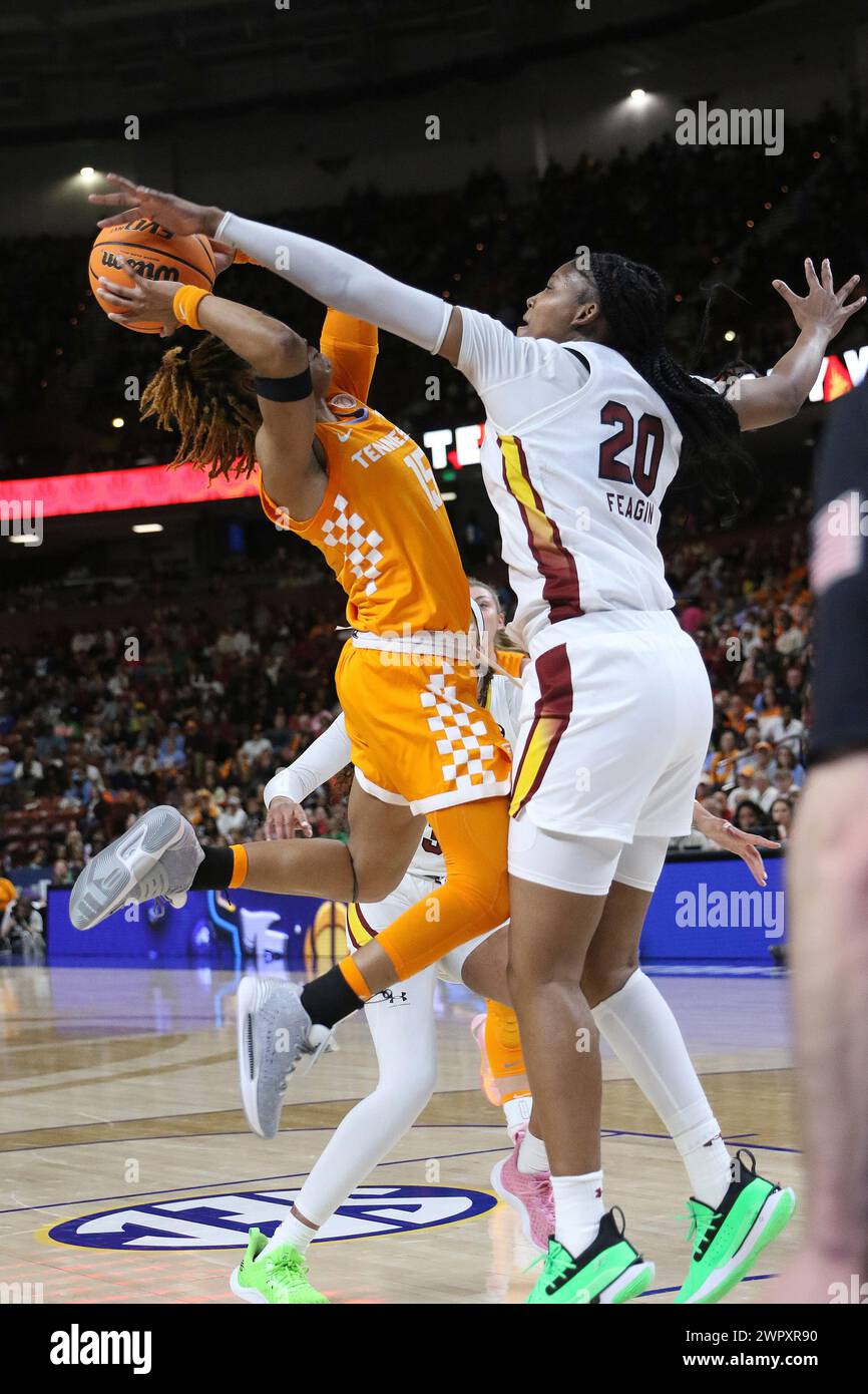 GREENVILLE, SC - MARCH 09: Tennessee Volunteers guard Jasmine Powell ...