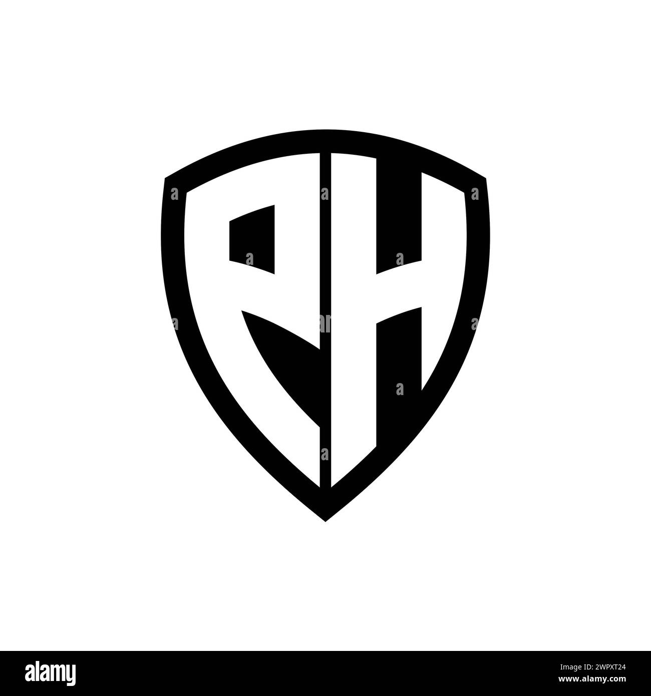 Initial ph logo Black and White Stock Photos & Images - Alamy