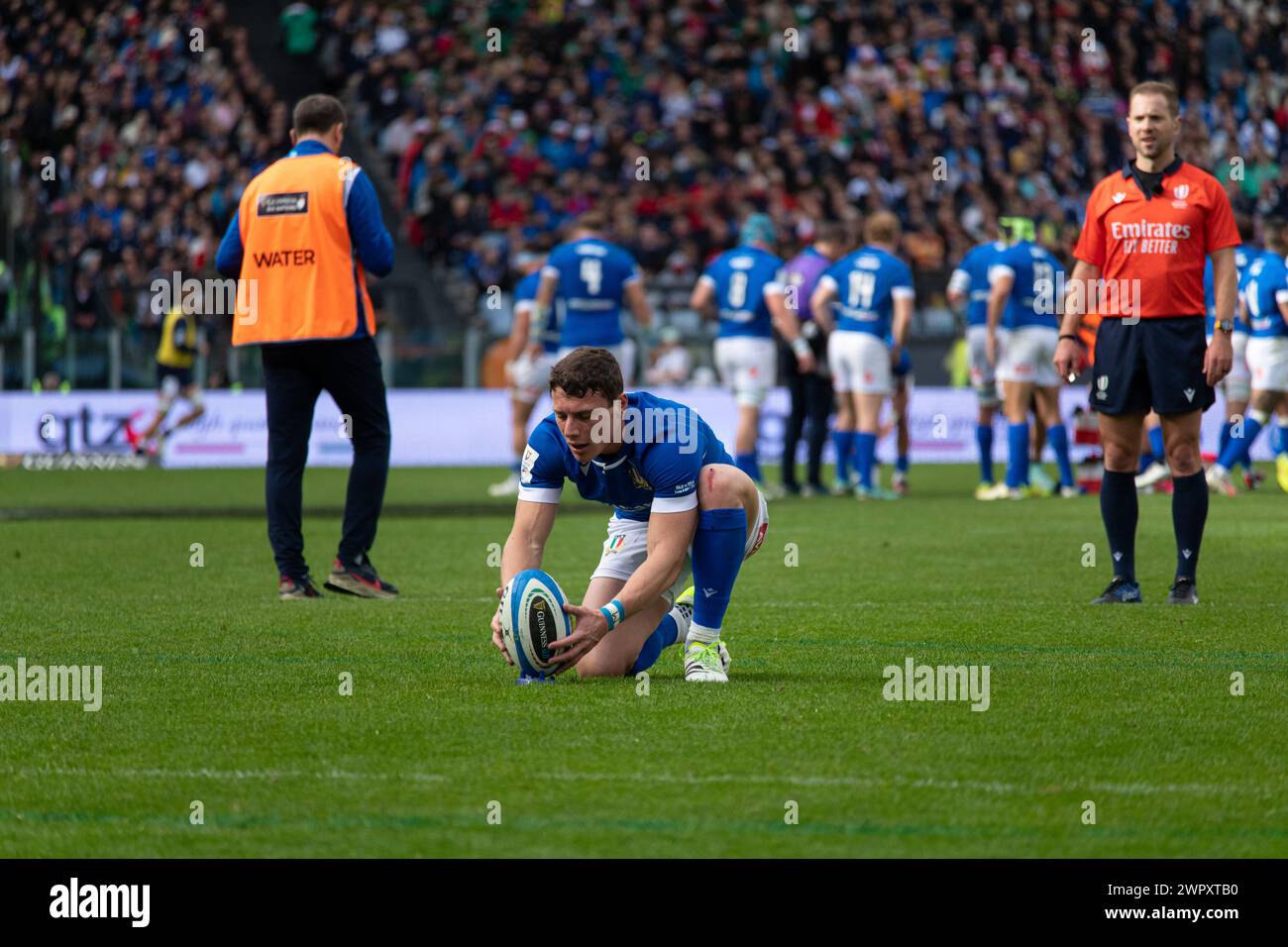 Rome, Italy, 9 mar 2024. Italy vs Scotland, Rugby Six Nations, Paolo ...