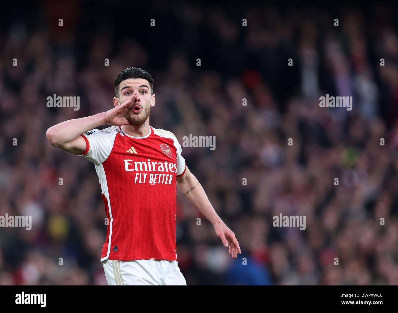 London, UK. 9th Mar, 2024. Declan Rice of Arsenal during the Premier ...