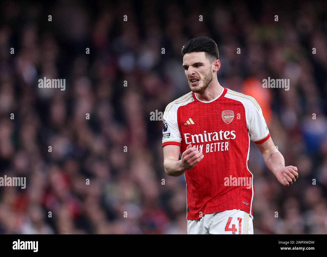 London, UK. 9th Mar, 2024. Declan Rice of Arsenal during the Premier ...