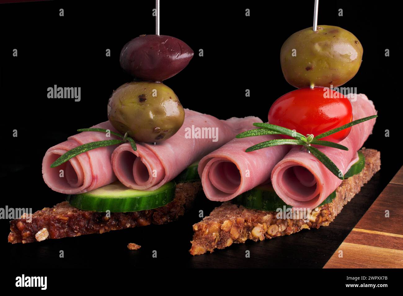 photo of healthy food on market Stock Photo - Alamy