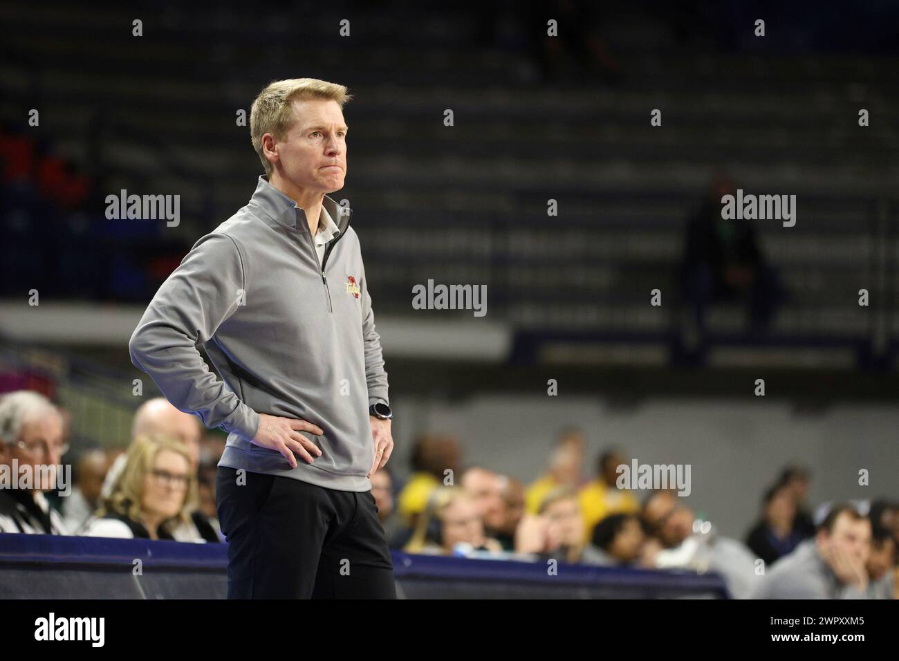 Tulsa head coach Eric Konkol looks on against South Florida during the ...