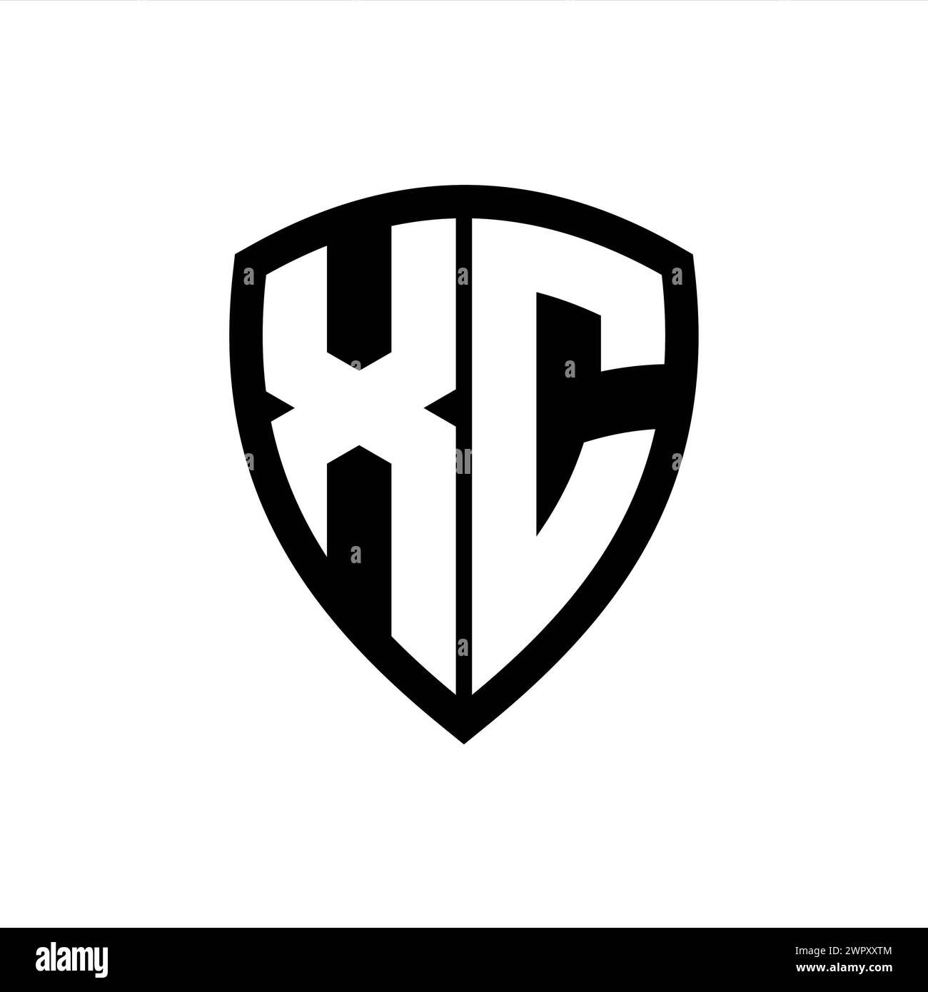 Xc logo design Black and White Stock Photos & Images - Alamy