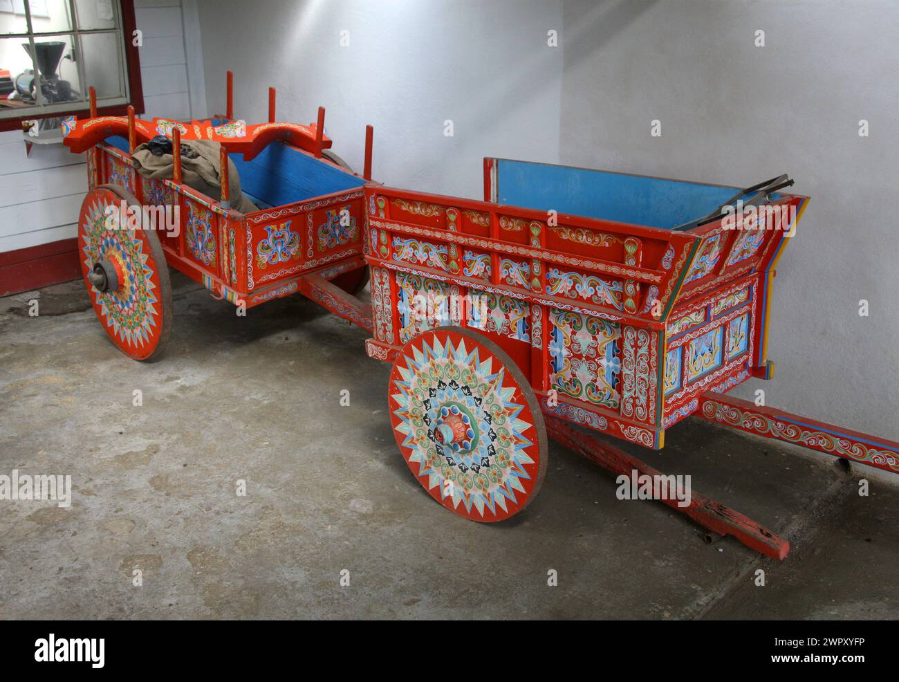 Colourful ox carts hi-res stock photography and images - Alamy