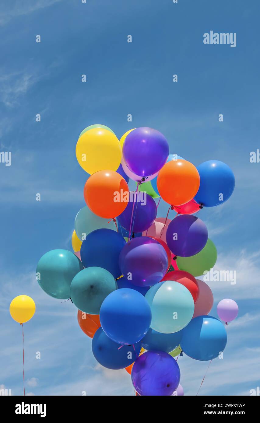 Multi colour balloons hi-res stock photography and images - Alamy