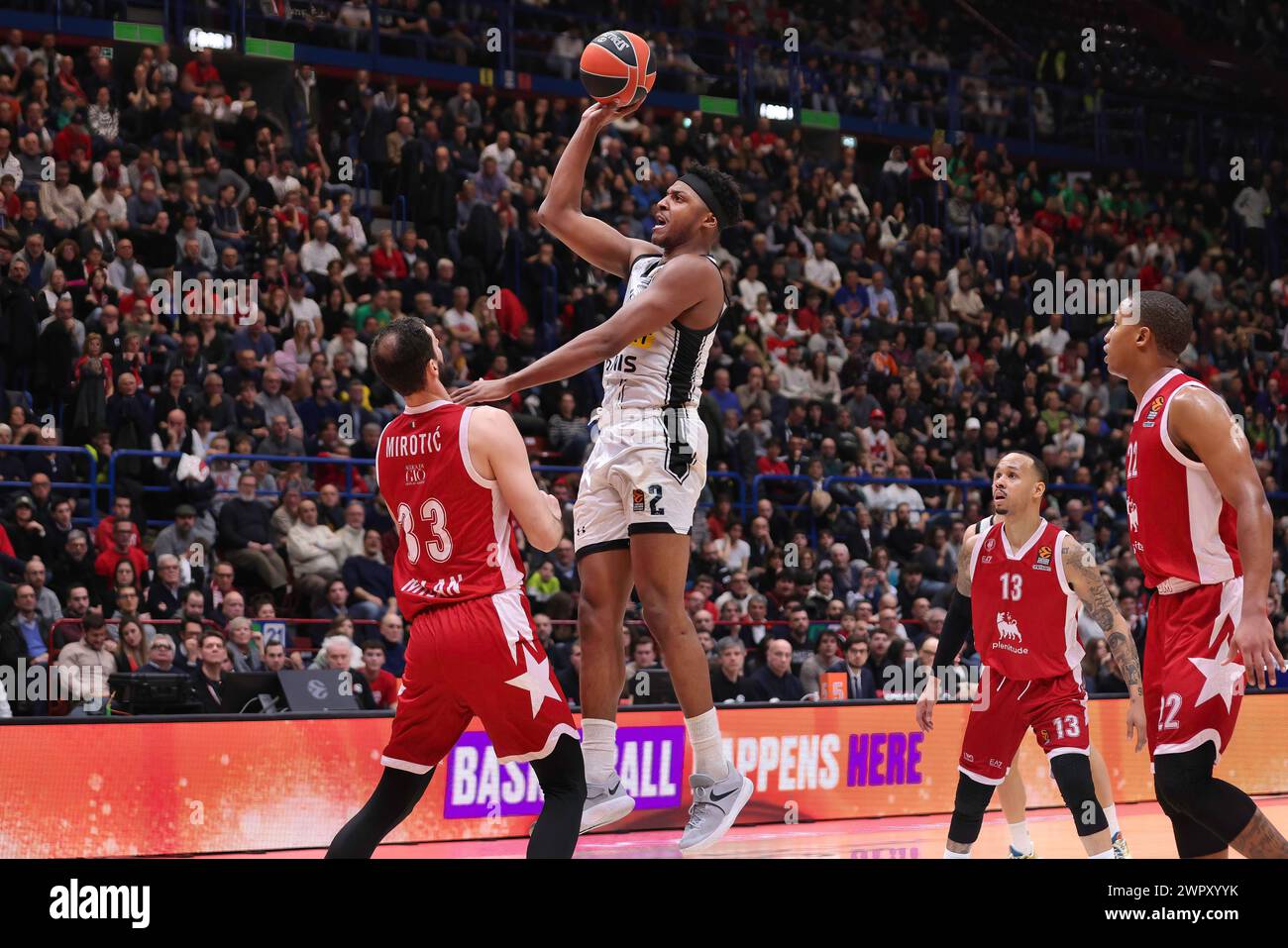 Milan, Italy. 8th Mar, 2024. Italy, Milan, march 8 2024: Zach Leday ...