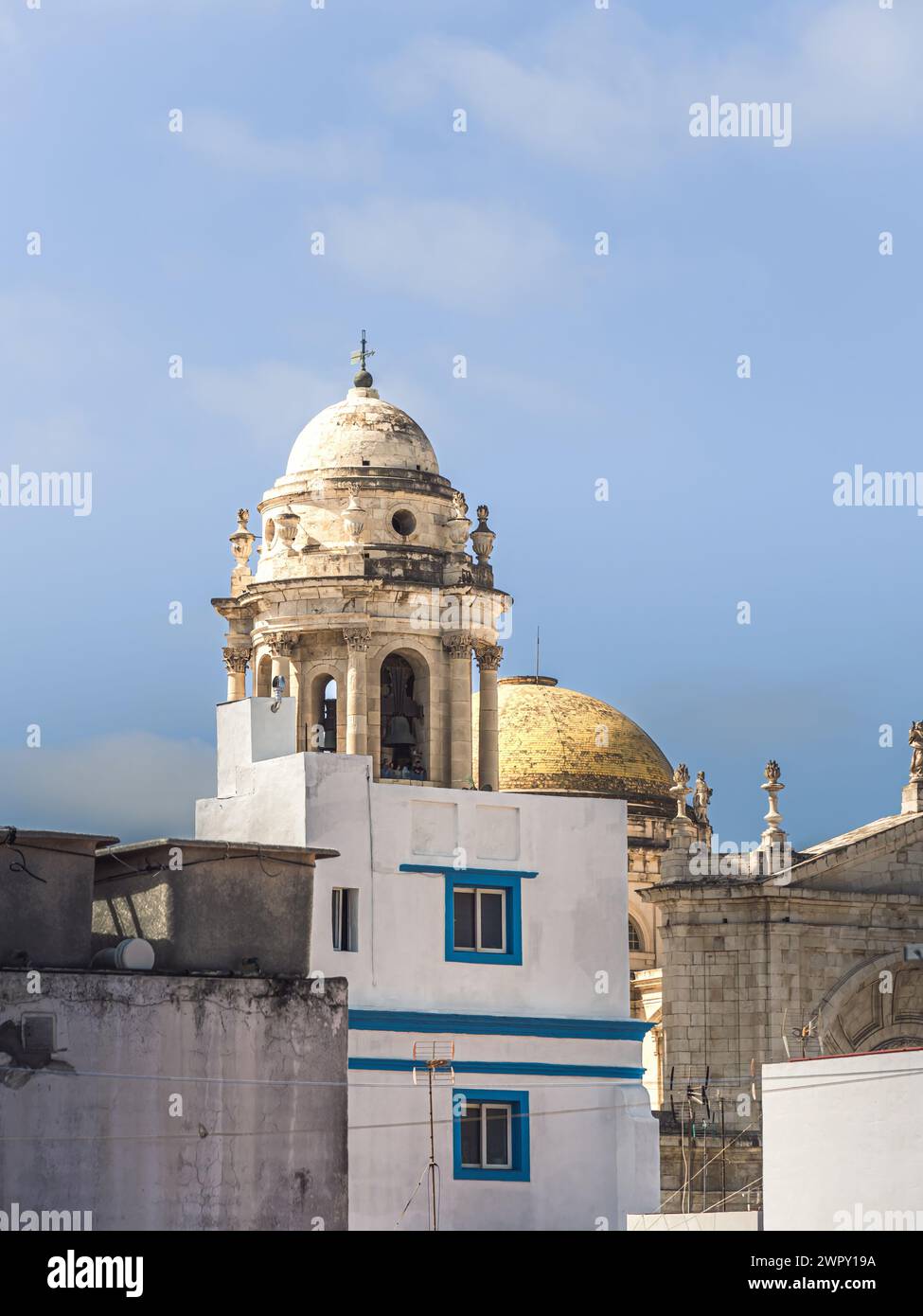 Tower of the Cathedral of Cadiz (Catedral de la Santa Cruz de Cádiz ...