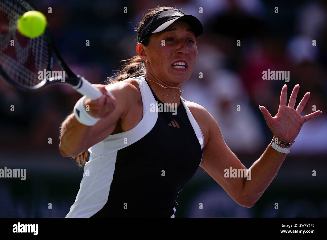Jessica Pegula, of the United States, returns to Anna Blinkova, of ...