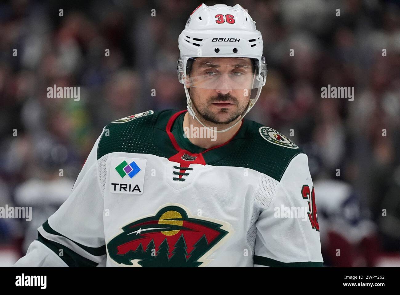 Minnesota Wild right wing Mats Zuccarello (36) in overtime of an NHL ...