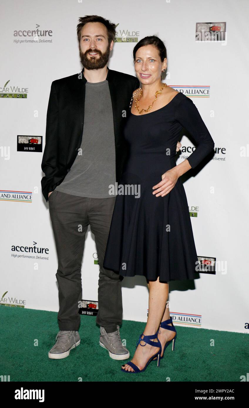 Benjamin Cleary and Serena Armitage at the 2016 Oscar Wilde Awards held ...