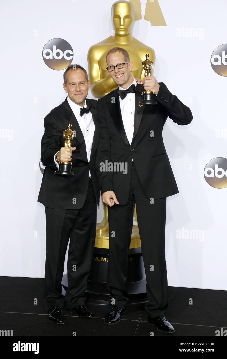 Jonas Rivera and Pete Docter at the 88th Annual Academy Awards - Press ...