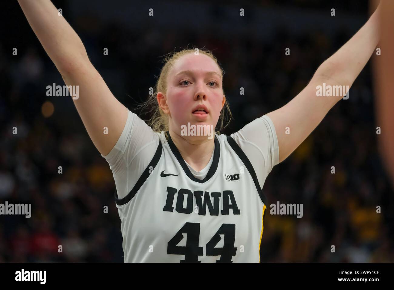 Minneapolis, Minnesota, USA. 9th Mar, 2024. Iowa Hawkeyes forward ...