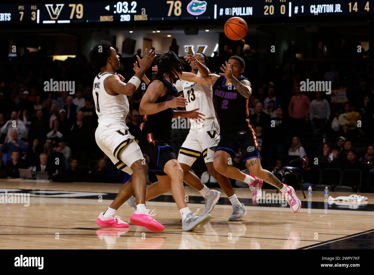 NASHVILLE, TN - MARCH 09: Vanderbilt Commodores guard Malik Presley (13 ...