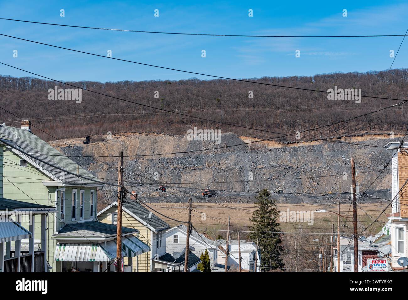 Strip Mine in Coaldale Pennsylvania USA Stock Photo - Alamy