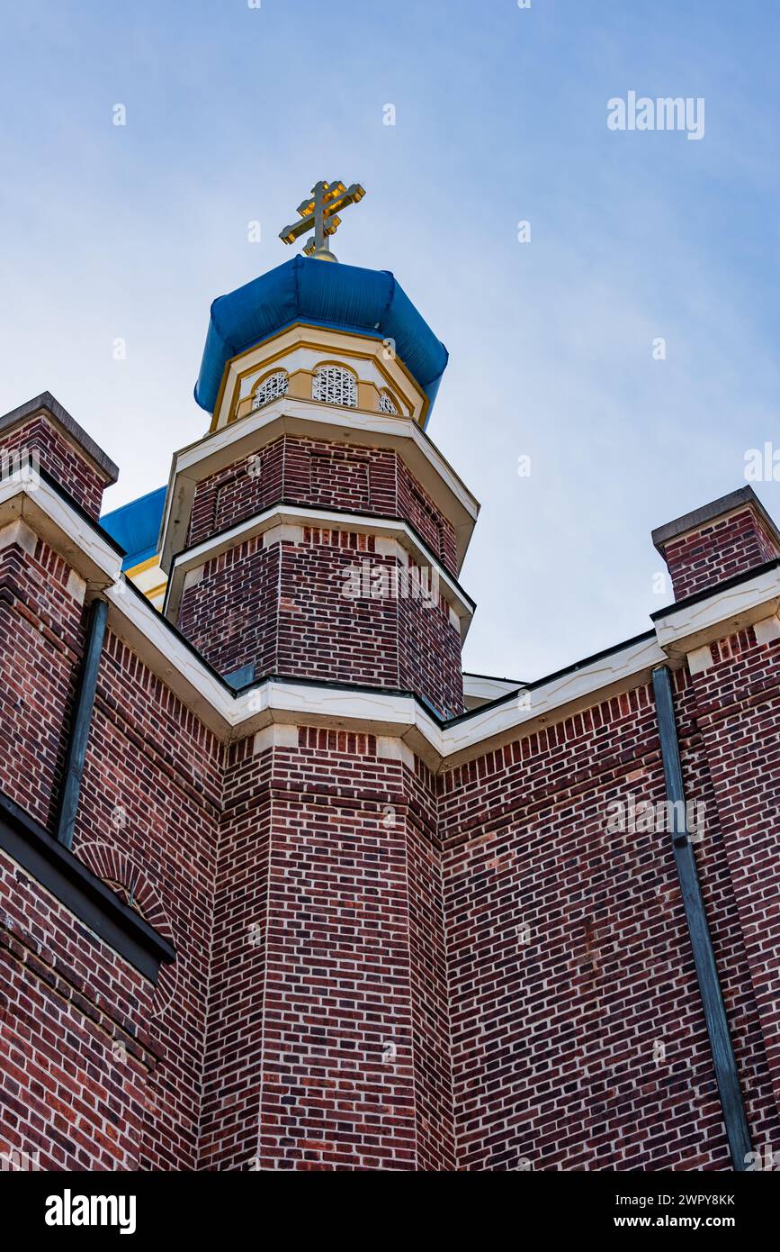 Rear of Saint Marys Orthodox Church, Coaldale Pennsylvania USA Stock ...