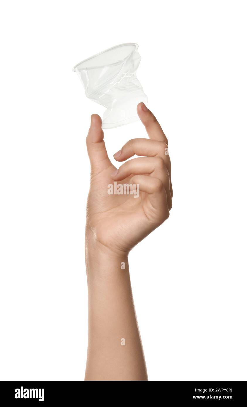 Crumpled plastic cup white hi-res stock photography and images - Alamy