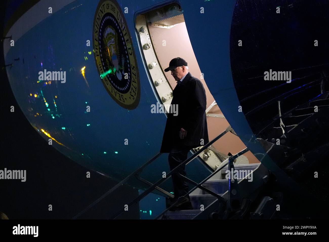 President Joe Biden arrives on Air Force One at Philadelphia ...