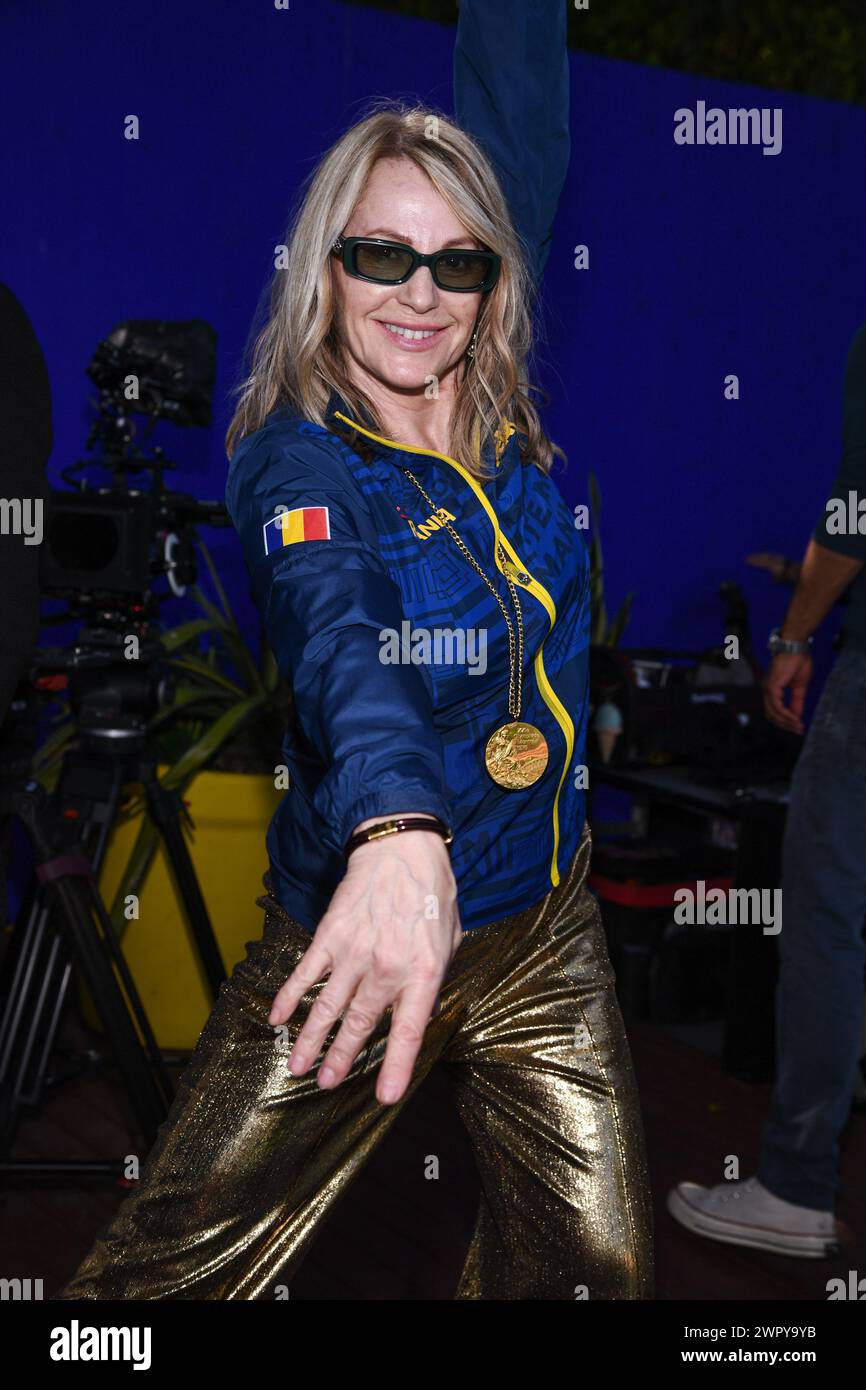 Beverly Hills, USA. 09th Mar, 2024. Nadia Com?neci walking on the red ...