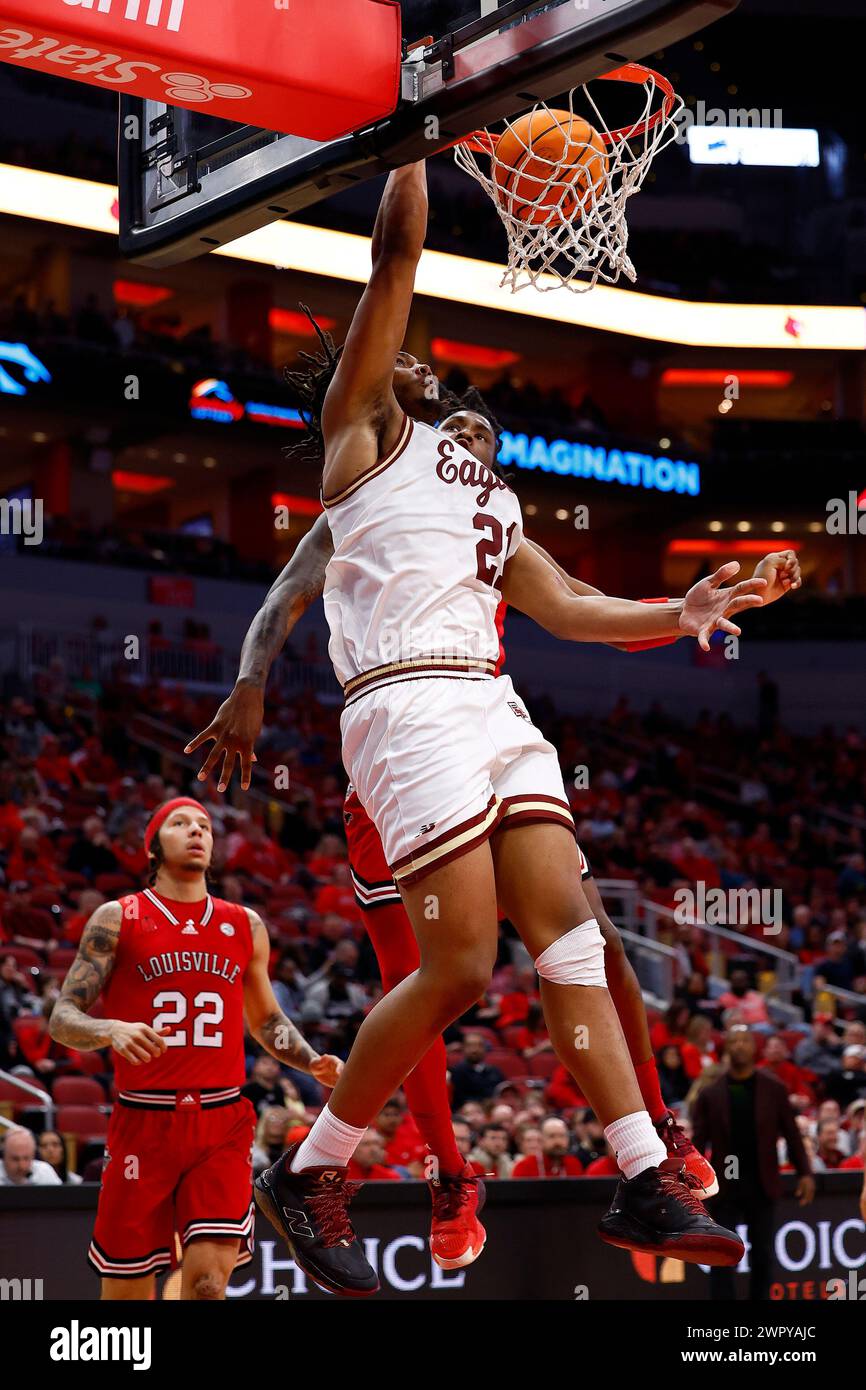 LOUISVILLE, KY - MARCH 09: Boston College Eagles forward Devin ...