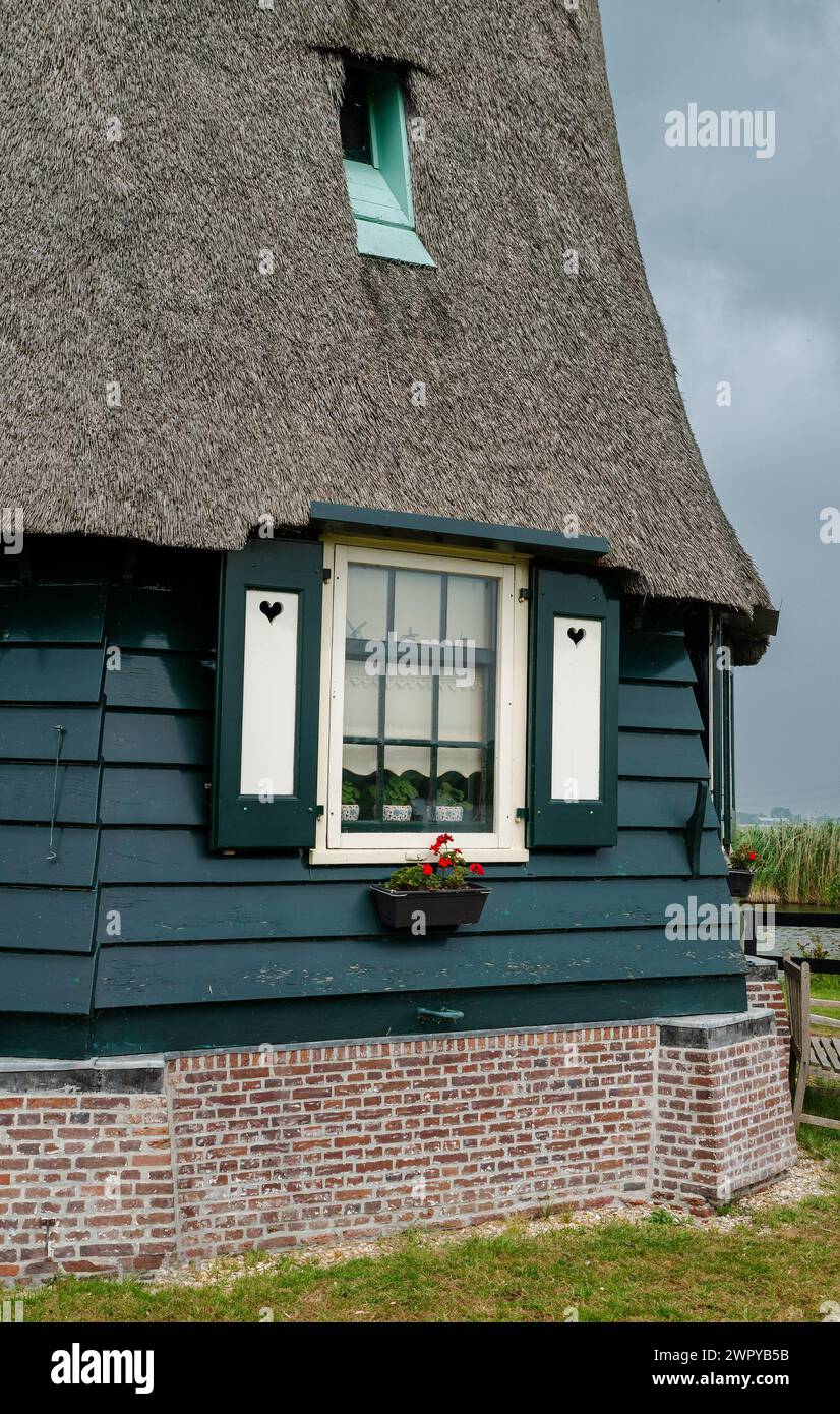 Window of a Dutch windmill near Amsterdam Stock Photo - Alamy