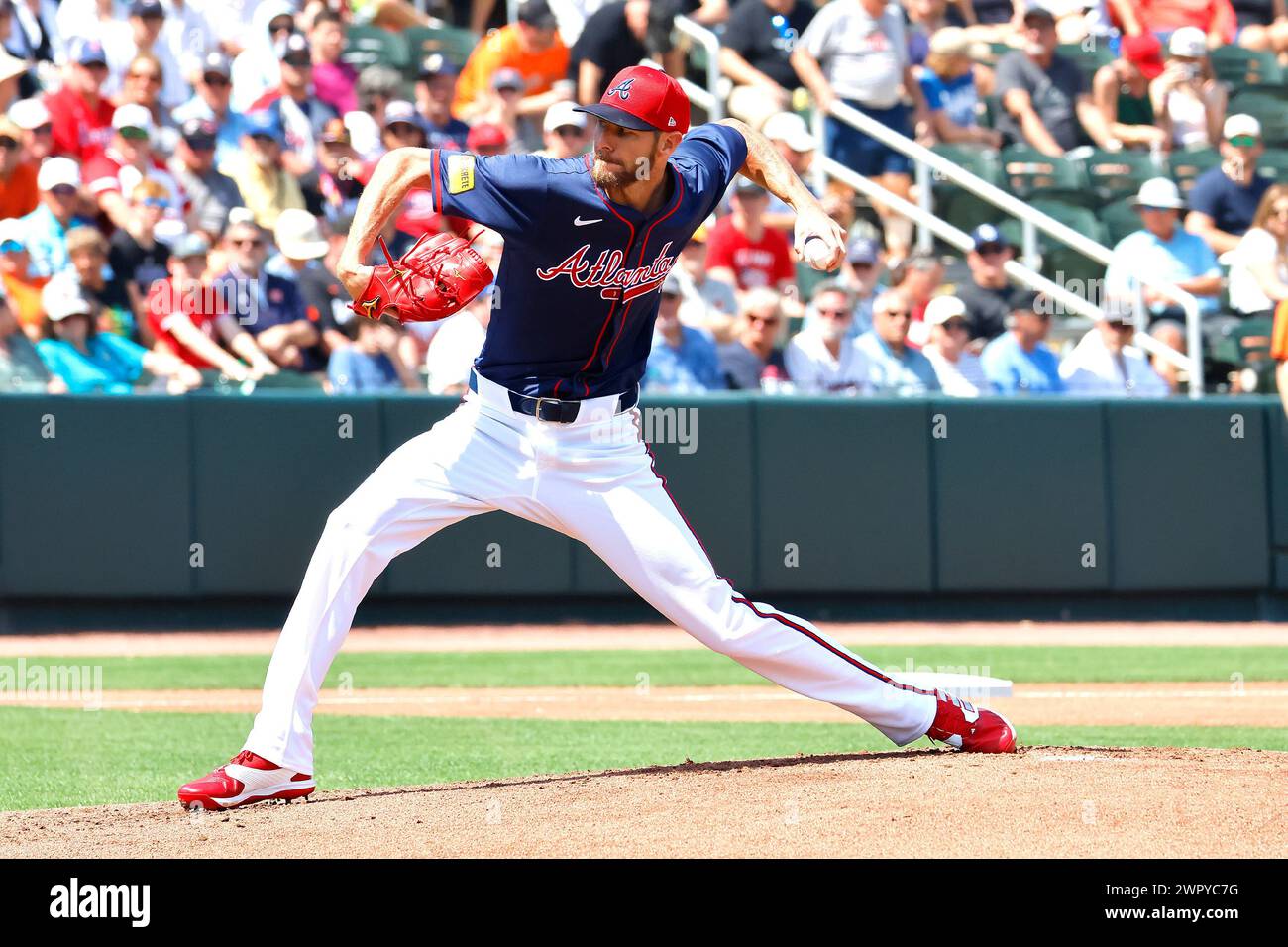 NORTH PORT, FL - MARCH 09: Atlanta Braves starting pitcher Chris Sale ...