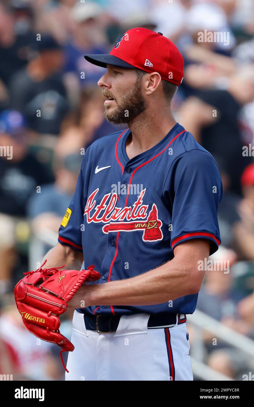 NORTH PORT, FL - MARCH 09: Atlanta Braves starting pitcher Chris Sale ...