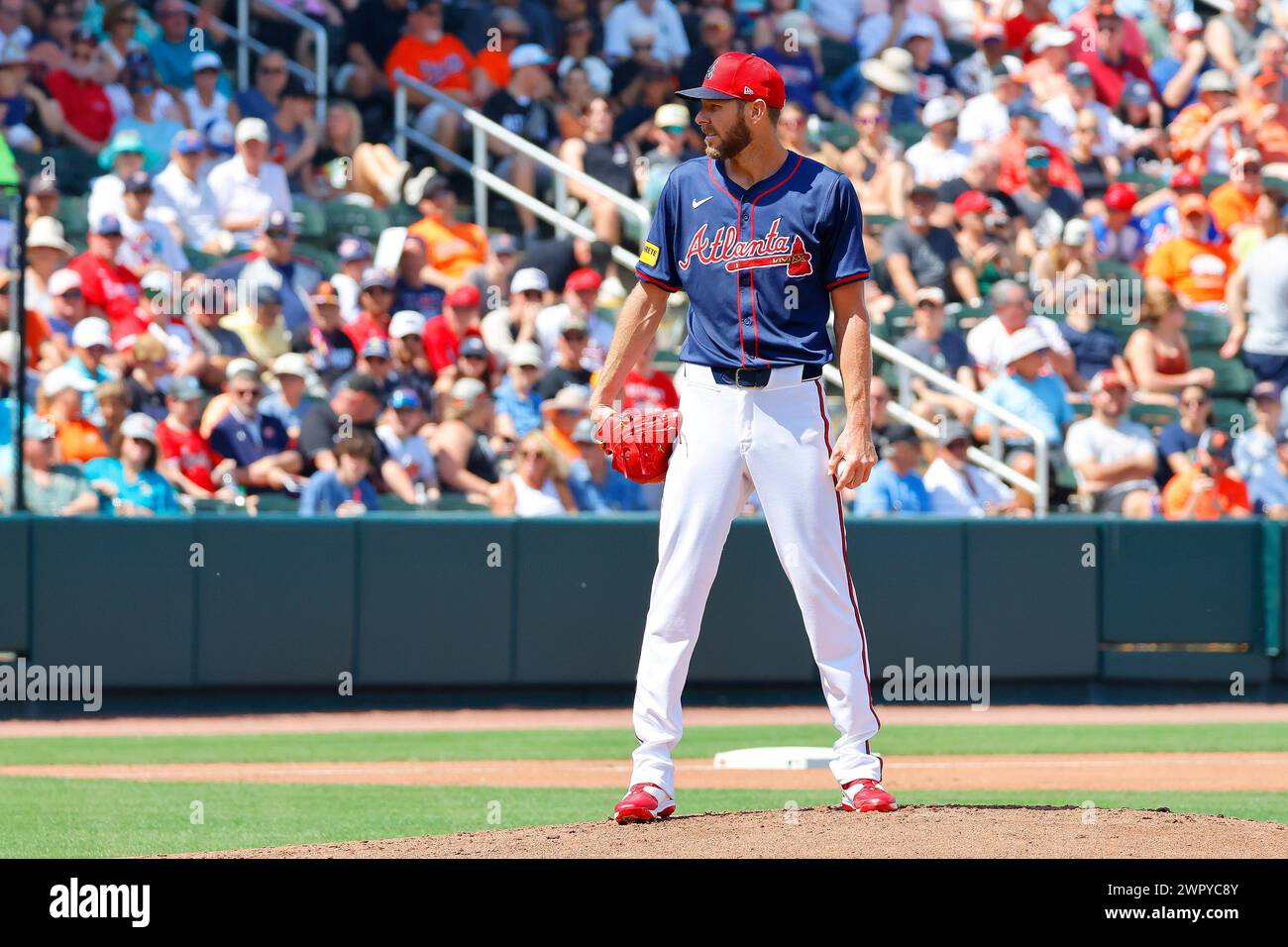 NORTH PORT, FL - MARCH 09: Atlanta Braves starting pitcher Chris Sale ...