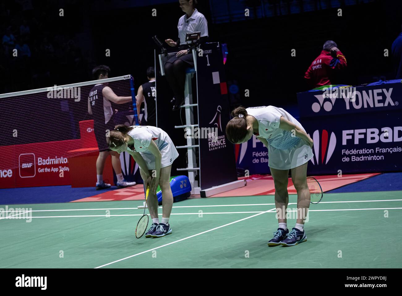 Paris, France. 9th Mar, 2024. Matsuyama Nami (R)/Shida Chiharu of Japan ...