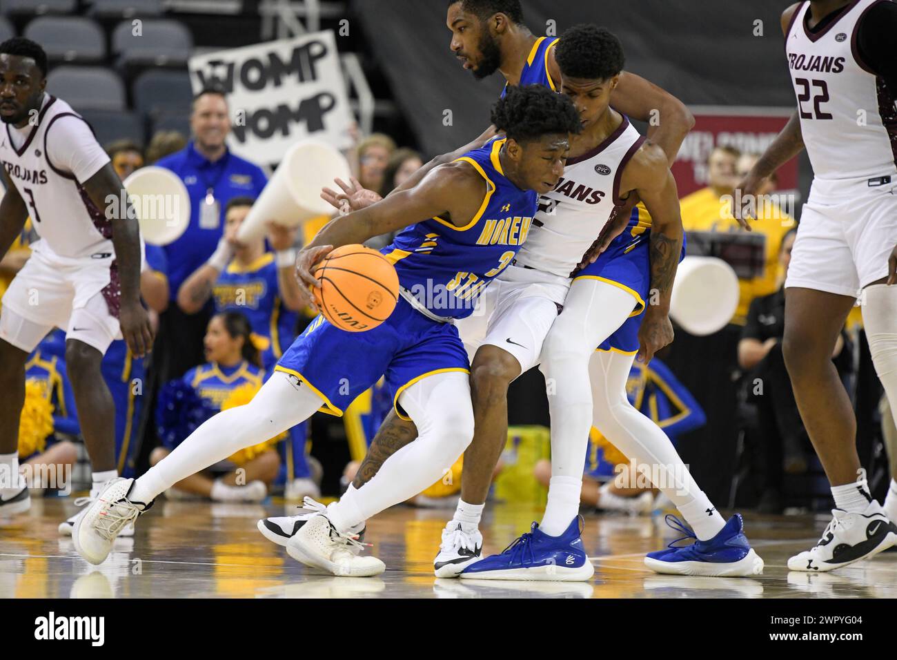 EVANSVILLE, IN - MARCH 09: Morehead State Eagles Forward Deionte Miles ...