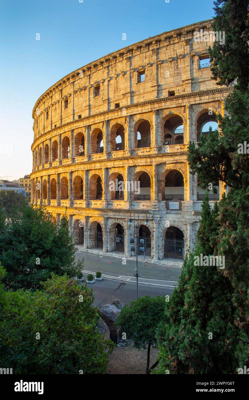 Colosseum in Rome Italy. View from ground during morning hours Stock ...