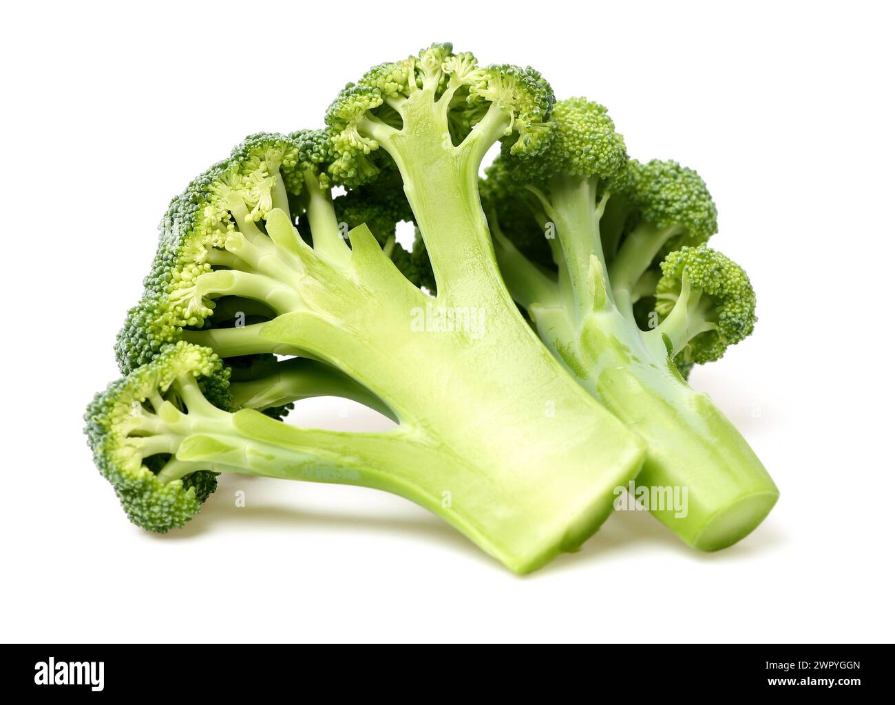 Broccoli vegetable isolated on white background Stock Photo - Alamy