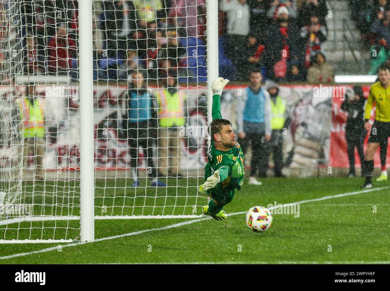 Harrison, NJ, USA. 09th Mar, 2024. FC Dallas goalkeeper Maarten Paes ...