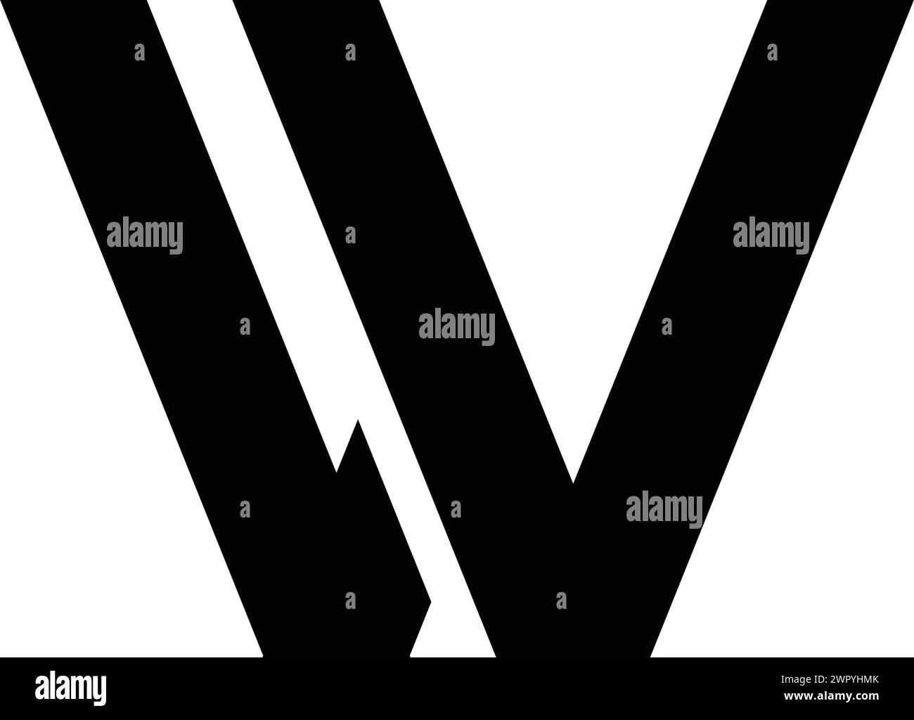 W symbol vector vectors Cut Out Stock Images & Pictures - Alamy