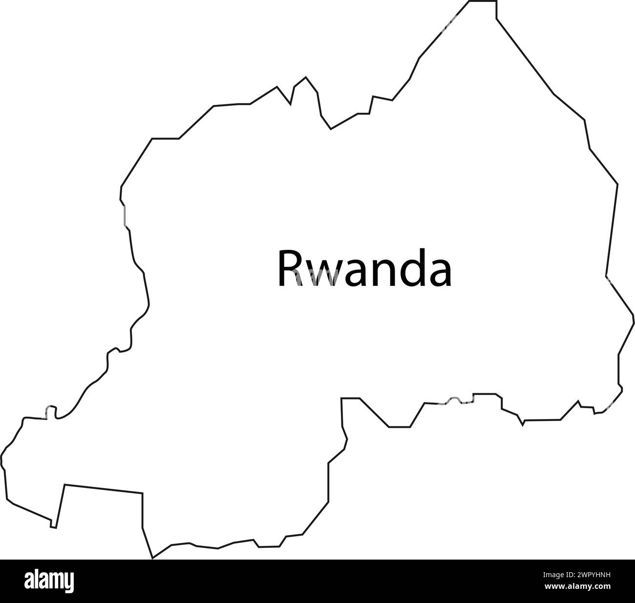 Vintage rwanda map Stock Vector Images - Alamy