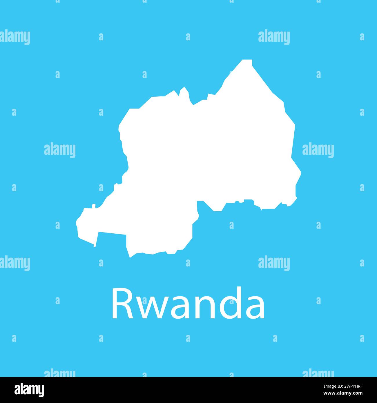 Rwanda map Stock Vector Images - Alamy