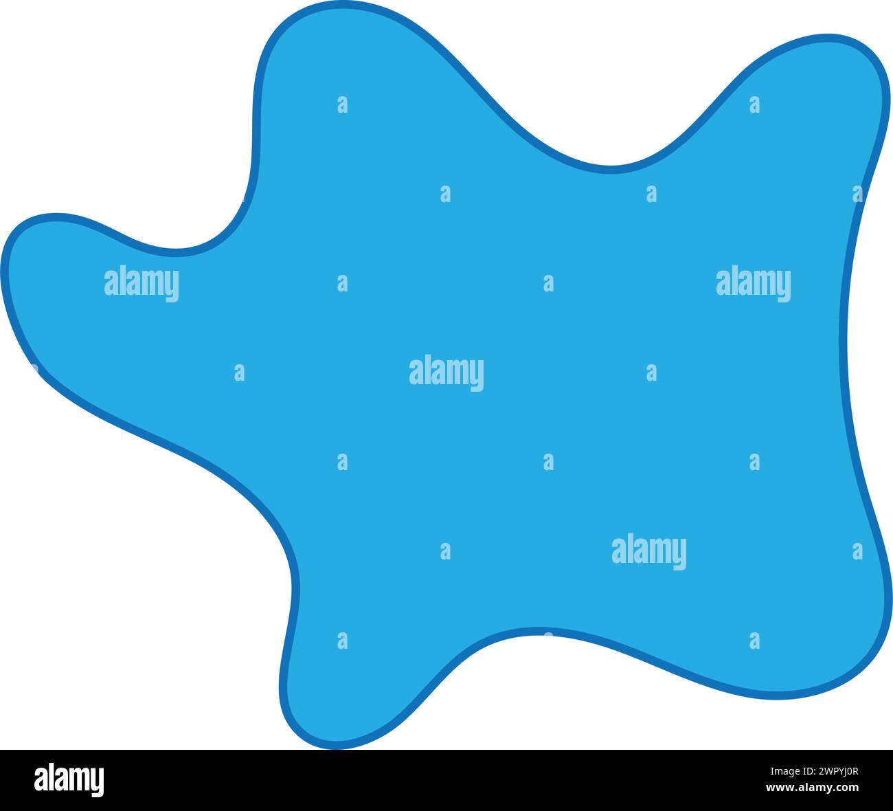 blob icon with five lumps vector illustration design Stock Vector Image ...