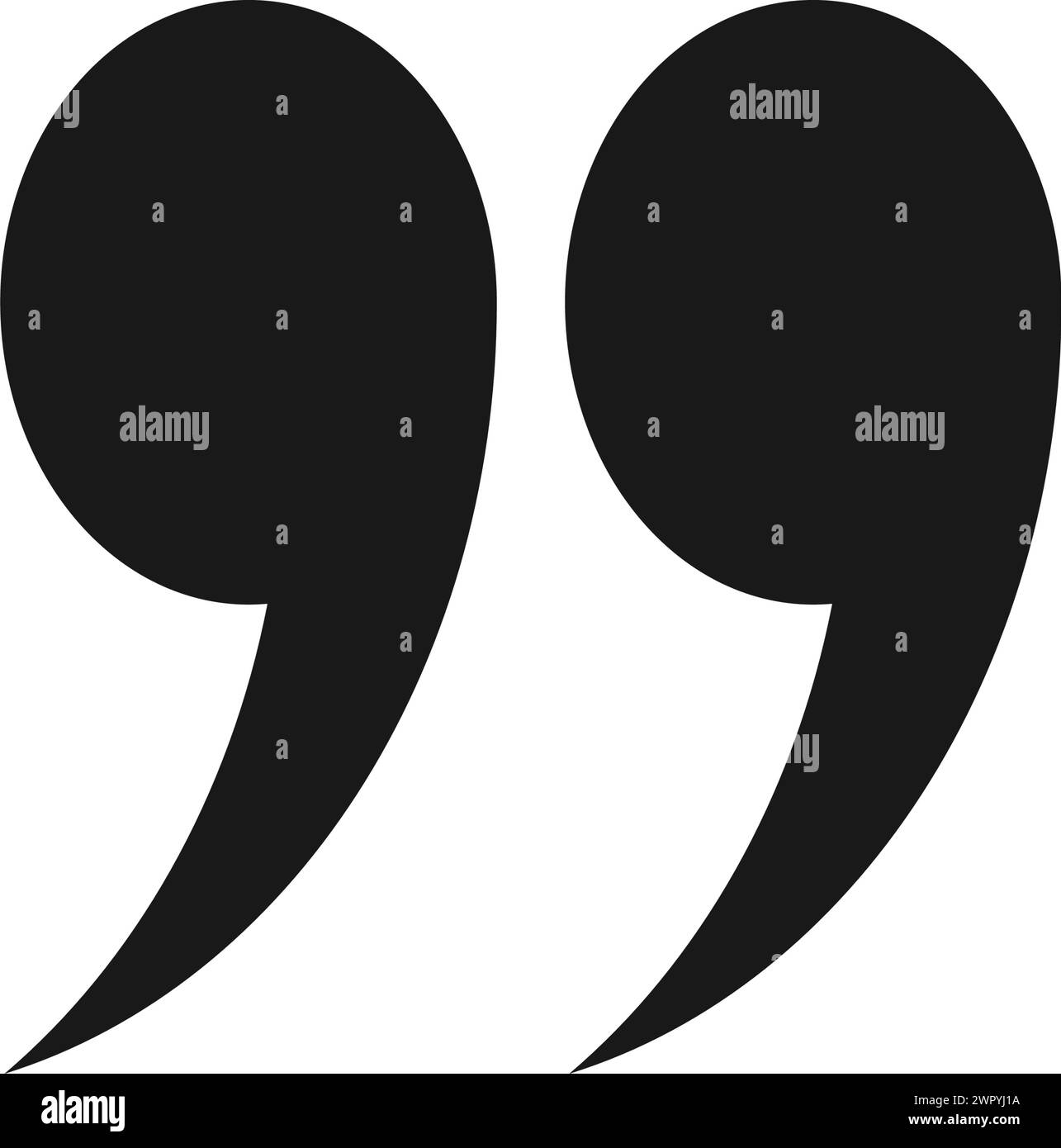 Quotation mark icon Cut Out Stock Images & Pictures - Alamy
