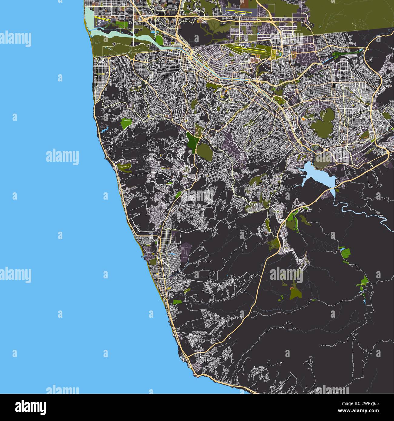 Map of tijuana hi-res stock photography and images - Alamy