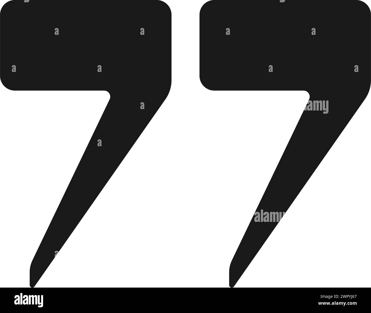 Double Quotation Mark Stock Vector Images Alamy