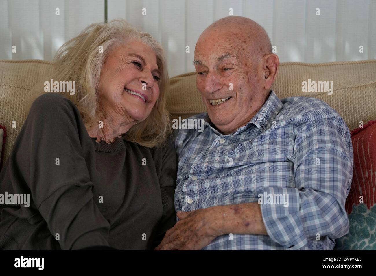 World War II veteran Harold Terens, 100, right, and Jeanne Swerlin, 96 ...