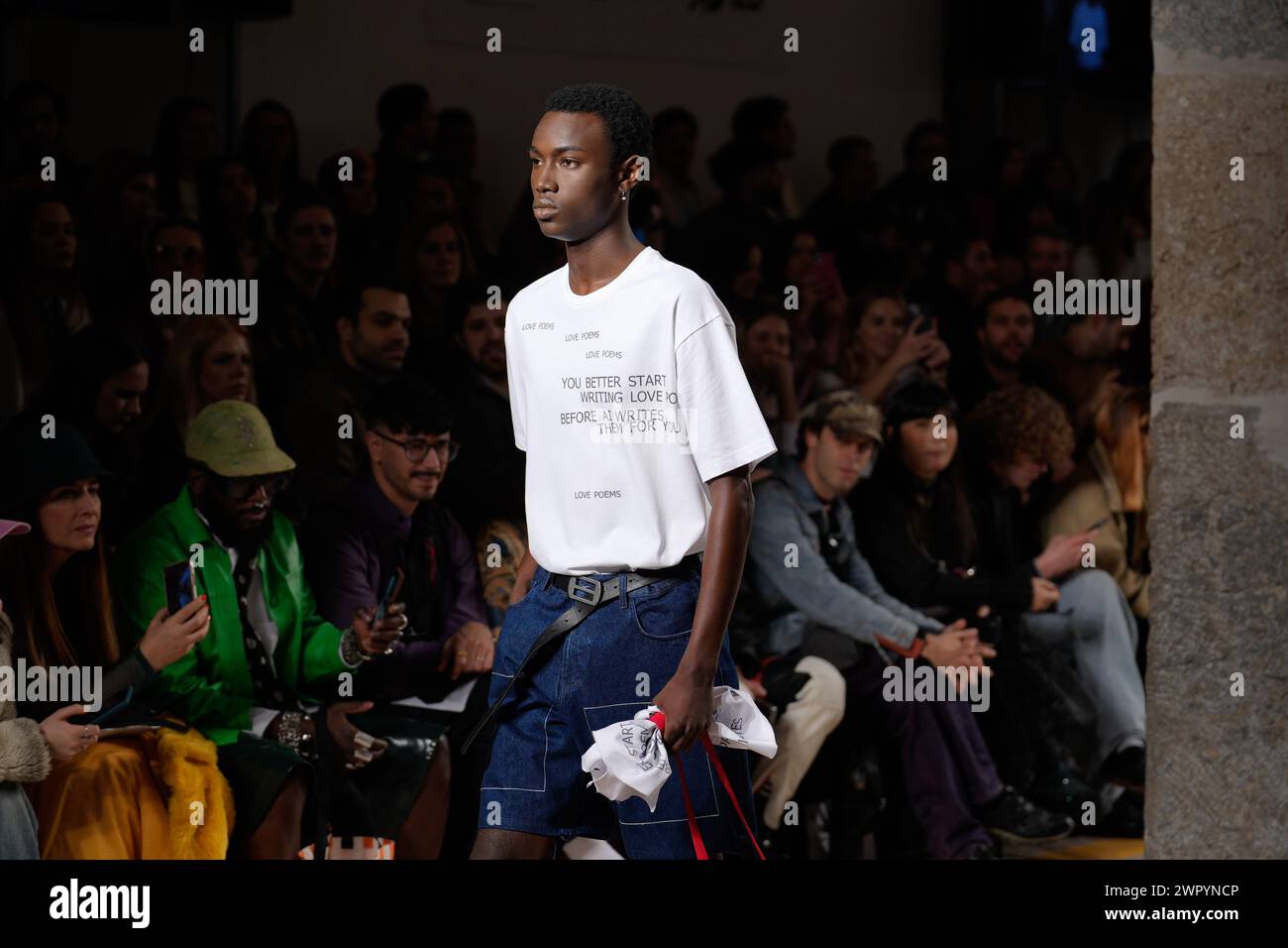 Lisbon, Portugal. 09th Mar, 2024. A model walks the runway during the ...